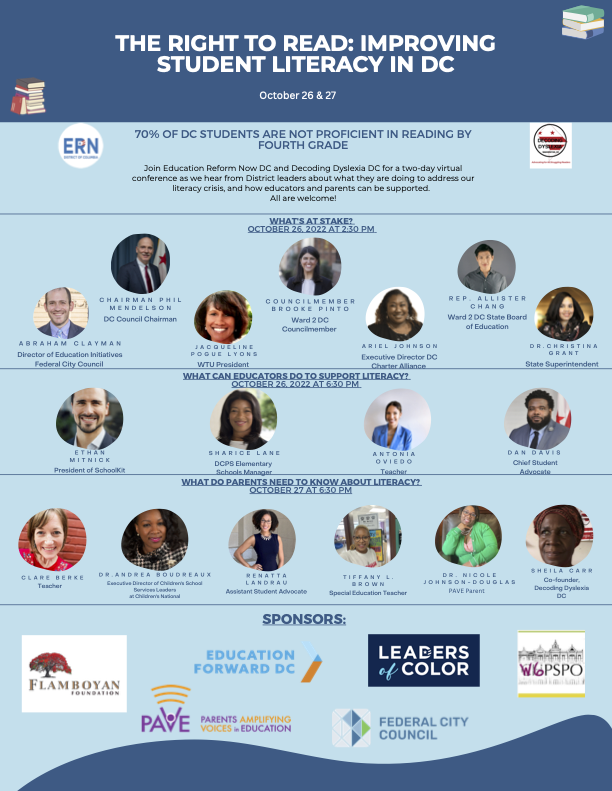 Join the Right to Read Conference – October 26-27 2022 – Ward 6 Public ...